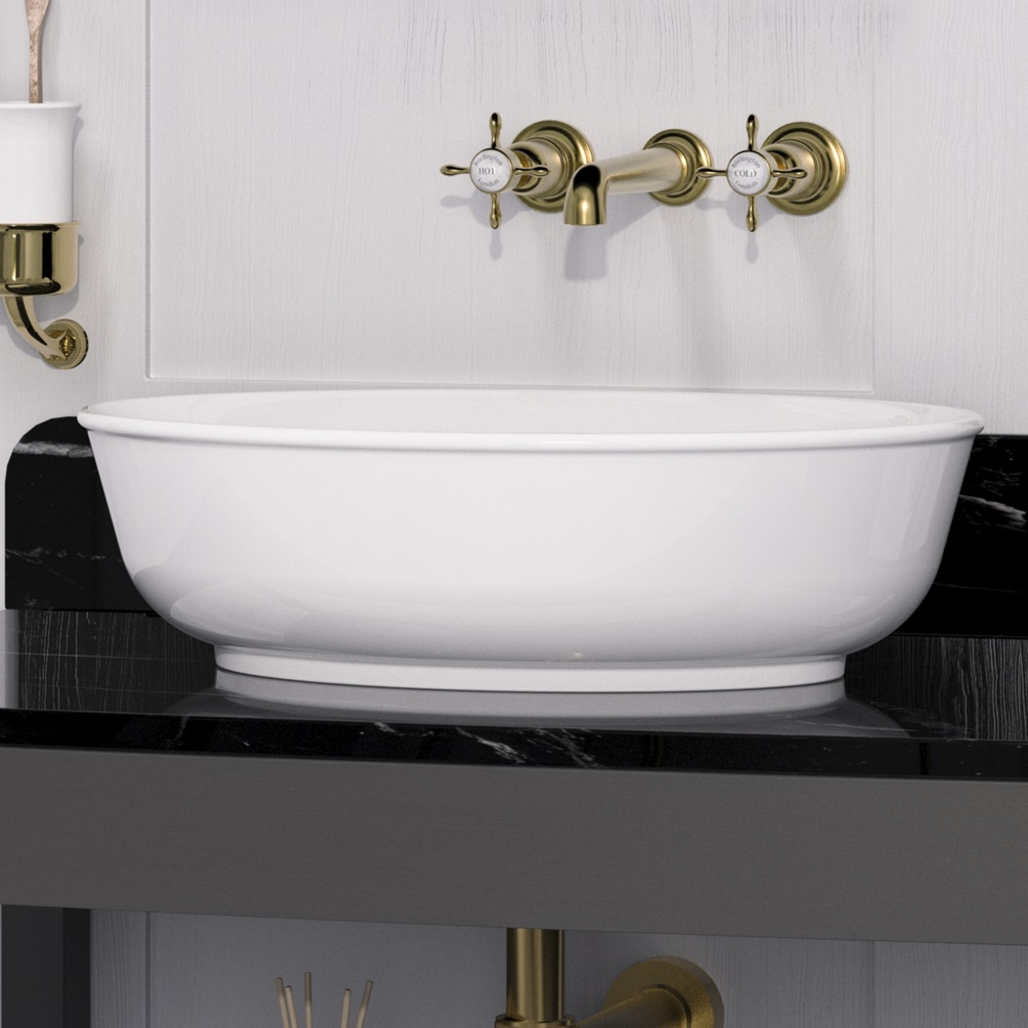 Burlington Guild 500 x 380 White Countertop Basin | Sanctuary